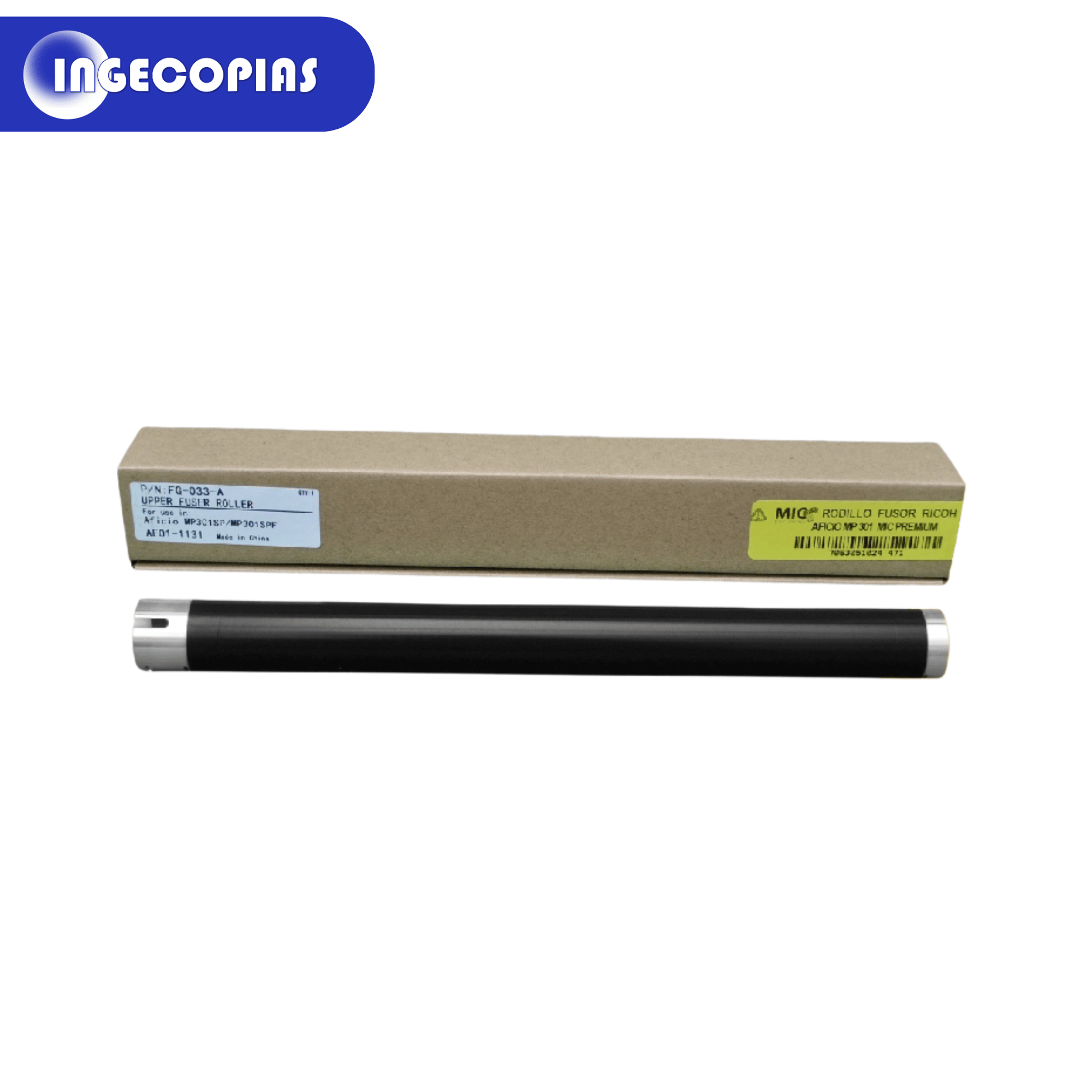 Rodillo Fusor Ricoh MP 301 - Ingecopias Rodillo Fusor Ricoh MP 301